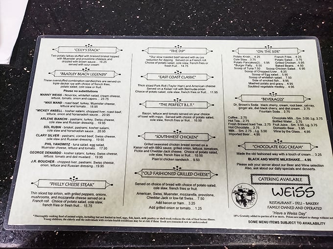 This menu isn't just a list of food&mdash;it's a family album of Jewish-American culinary history, each sandwich a character with its own personality.