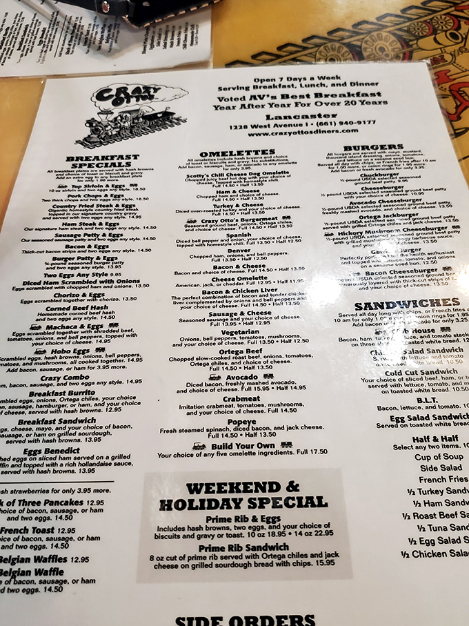 A menu that requires both reading glasses and a strategy session. Deciding what to order at Crazy Otto's is like trying to pick a favorite child&mdash;impossible but deliciously fun.