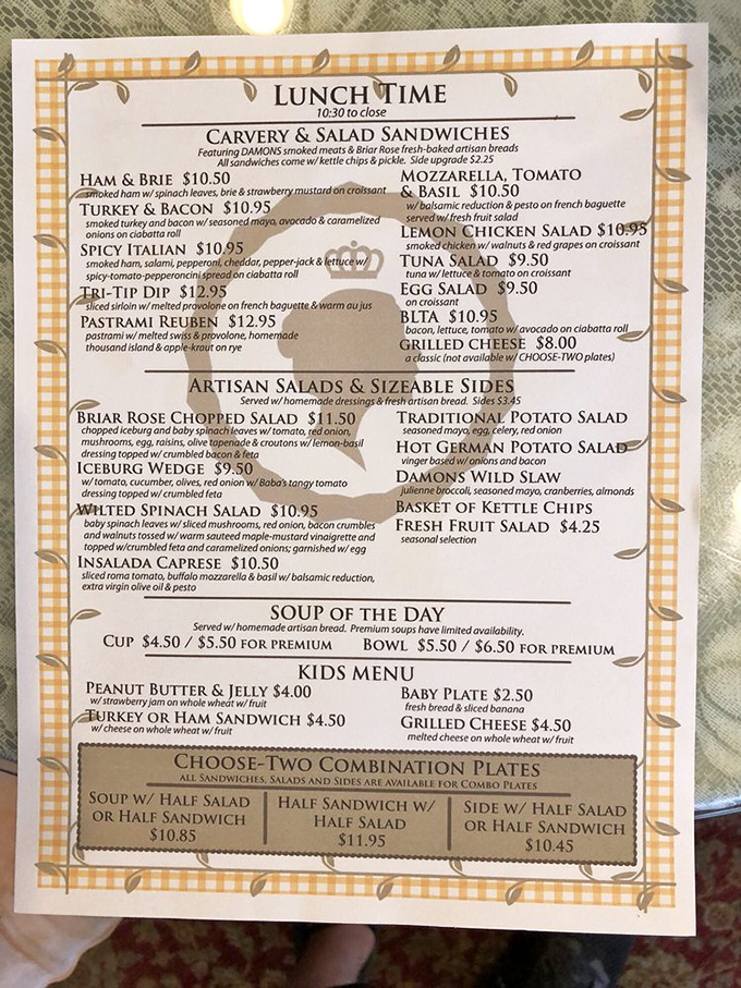 This isn't just a menu&mdash;it's a roadmap to happiness. From artisan sandwiches to fresh salads, every option promises a delicious detour from ordinary lunch fare.