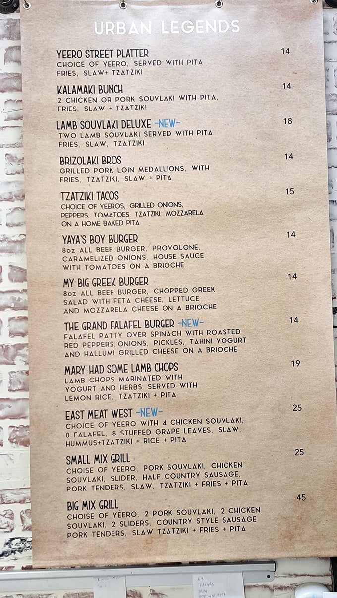 The menu reads like a love letter to Greek street food&mdash;each item promising the kind of flavor that makes you want to learn traditional dance moves.