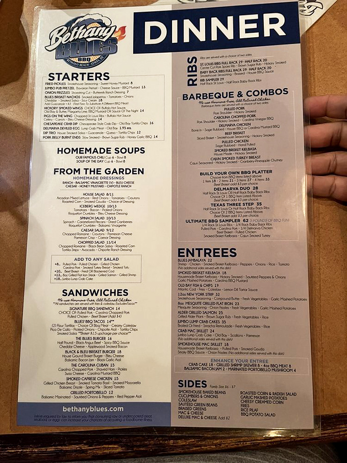 This menu isn't just a list&mdash;it's a roadmap to happiness. Each section promises a different kind of delicious adventure.