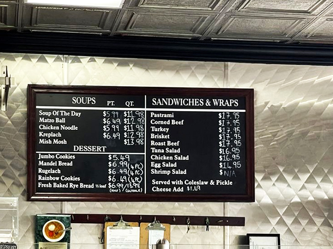The menu board tells the whole delicious story&mdash;soups that warm the soul and sandwiches that require both hands and your full attention.