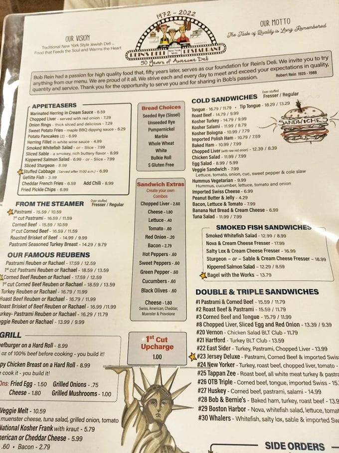 This menu isn't just reading material&mdash;it's a roadmap to happiness. The only wrong choice is not ordering enough to take home.