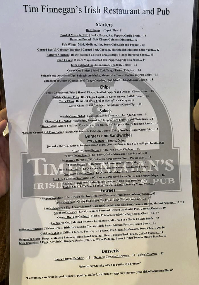 One glance at this menu and you'll understand why locals guard this place like a state secret.