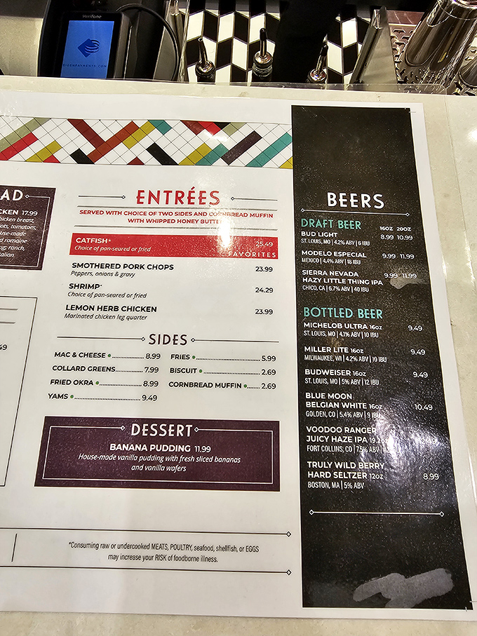 This isn't just a menu&mdash;it's a roadmap to happiness. Each entr&eacute;e promises a journey to comfort food nirvana with sides that deserve their own spotlight.