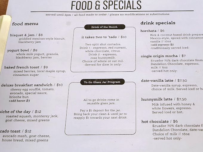 This isn't just a menu—it's a roadmap to happiness. The "no modifications" policy isn't stubbornness; it's confidence in culinary vision.