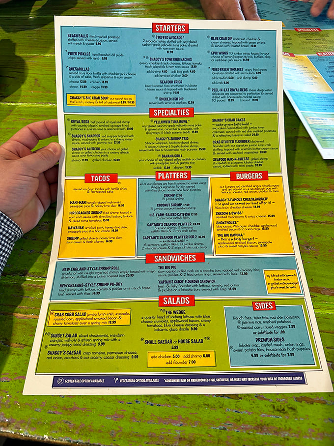 This menu isn't just a list&mdash;it's a treasure map to seafood nirvana. The hardest decision you'll make today is choosing between all these gems.