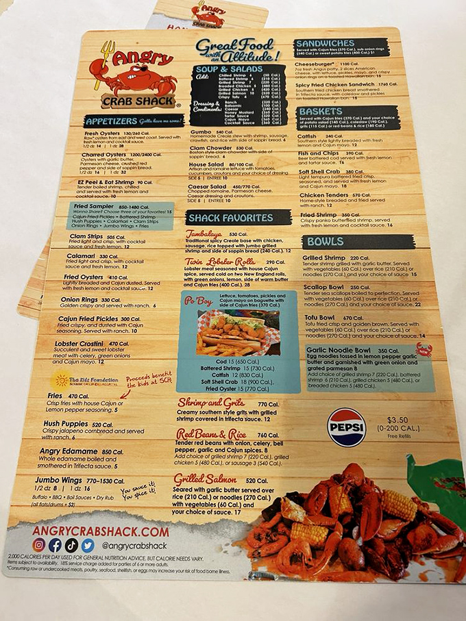 The menu reads like a love letter to seafood enthusiasts&mdash;from fried classics to Cajun boils, all promising a delicious detour from desert dining.