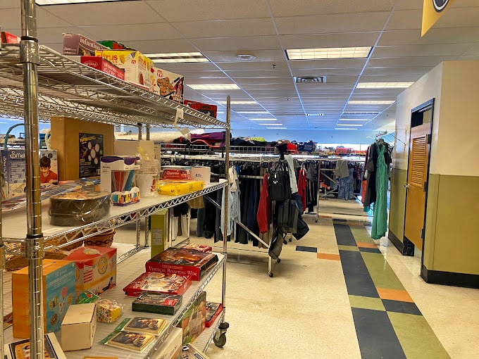 Not your typical department store layout. The merchandise here tells stories of past lives while waiting for someone to write its next chapter.