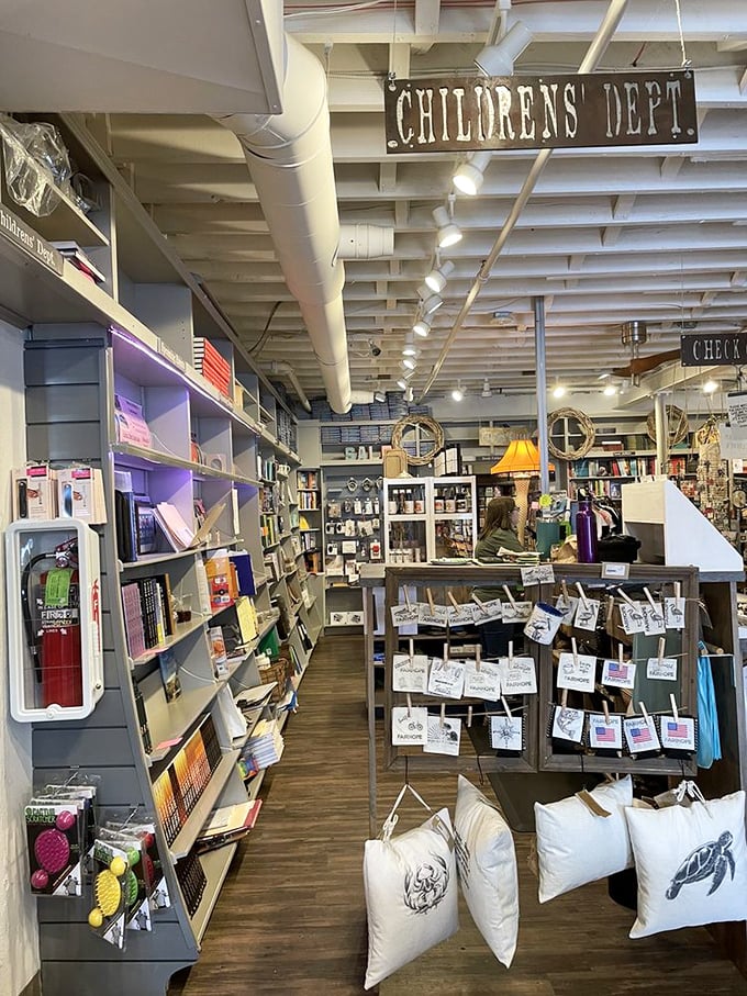The children's department isn't just a section&mdash;it's a gateway to imagination where young readers discover worlds between covers and stuffed companions for the journey.