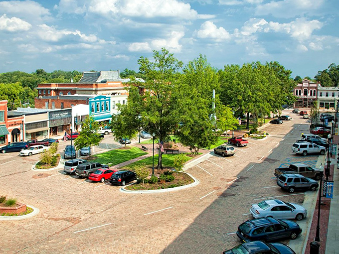 Abbeville's town square could win a "Most Charming Small Town" contest with its brick streets and colorful buildings.