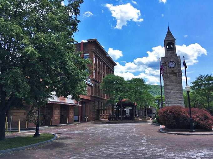 Corning's brick-lined streets offer small-town charm with big-time affordability. The clock tower isn't the only thing that's timeless here.
