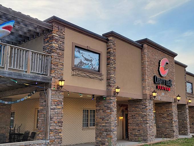 Crafty Crab's stone fa&ccedil;ade might look fancy, but inside it's all plastic bibs and shellfish carnage&mdash;like a Viking feast for seafood lovers.