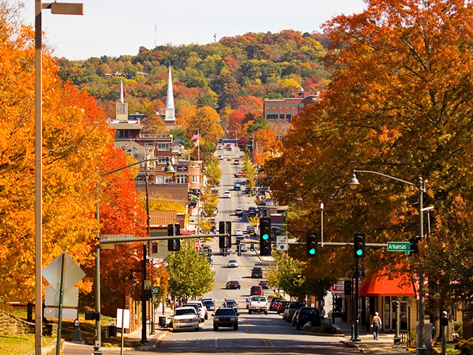Fayetteville's brick-lined main street offers small-town charm with college-town energy. No wonder retirees are flocking here faster than students!