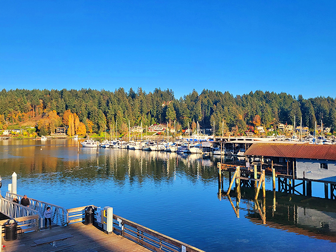 Gig Harbor's waterfront beckons like a postcard you can actually afford to live in every single day. 