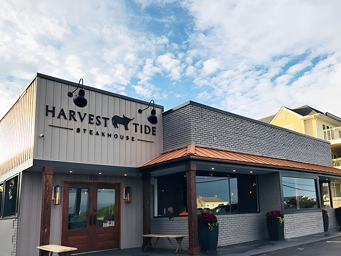 Harvest Tide's modern coastal vibe sets the stage for steaks that make you forget you're just minutes from the beach.
