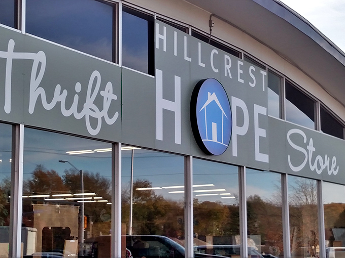 Hillcrest Hope's sleek storefront promises a thrifting experience that's more boutique than bargain bin&mdash;style on a budget.