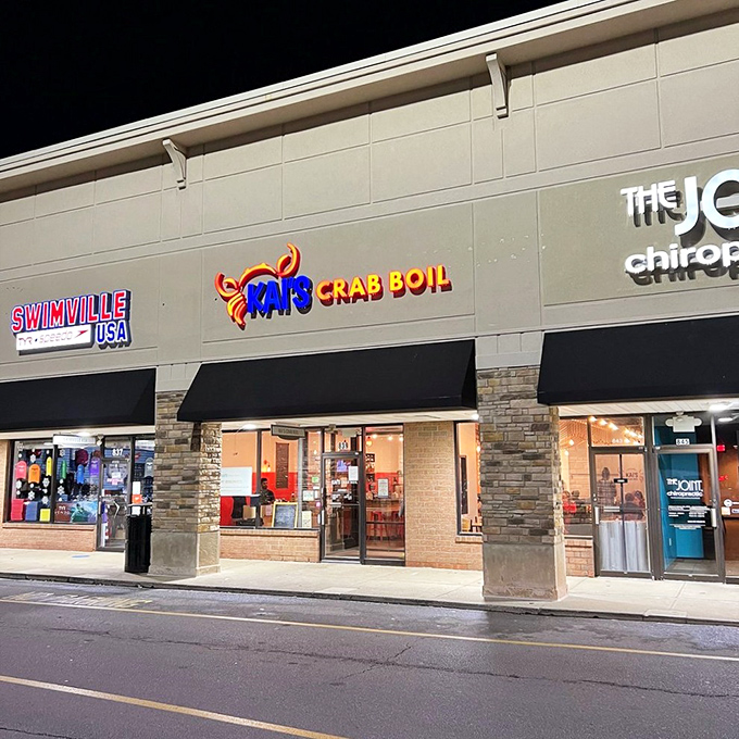 Kai's Crab Boil: Strip mall on the outside, seafood paradise inside. Where plastic bibs are fashion statements and fingers are the best utensils.