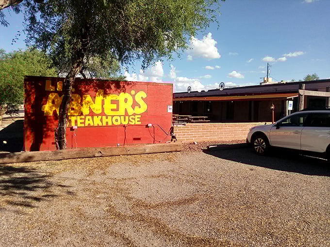 Li'l Abner's bold red exterior is like a dinner bell for your eyes. No pretension here &ndash; just the promise of serious steak.