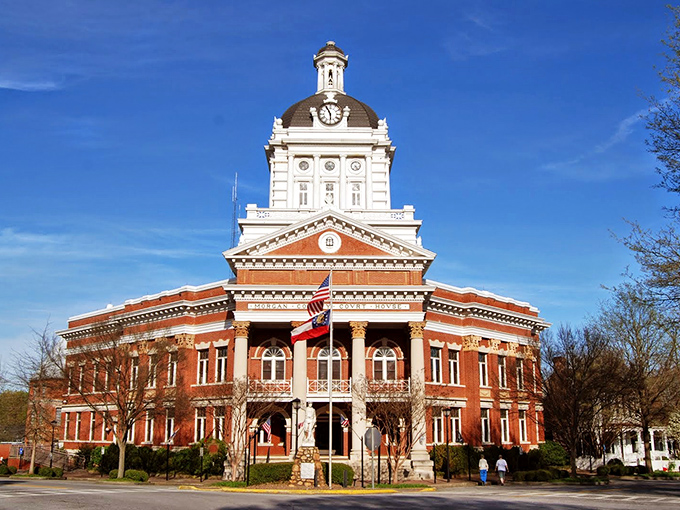 Madison's historic buildings stand tall, like Southern gentlemen refusing to remove their hats indoors.