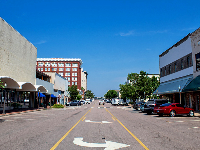 Muskogee's downtown skyline captures that perfect small-town feel. Historic brick buildings house shops and restaurants with prices that won't make you wince.