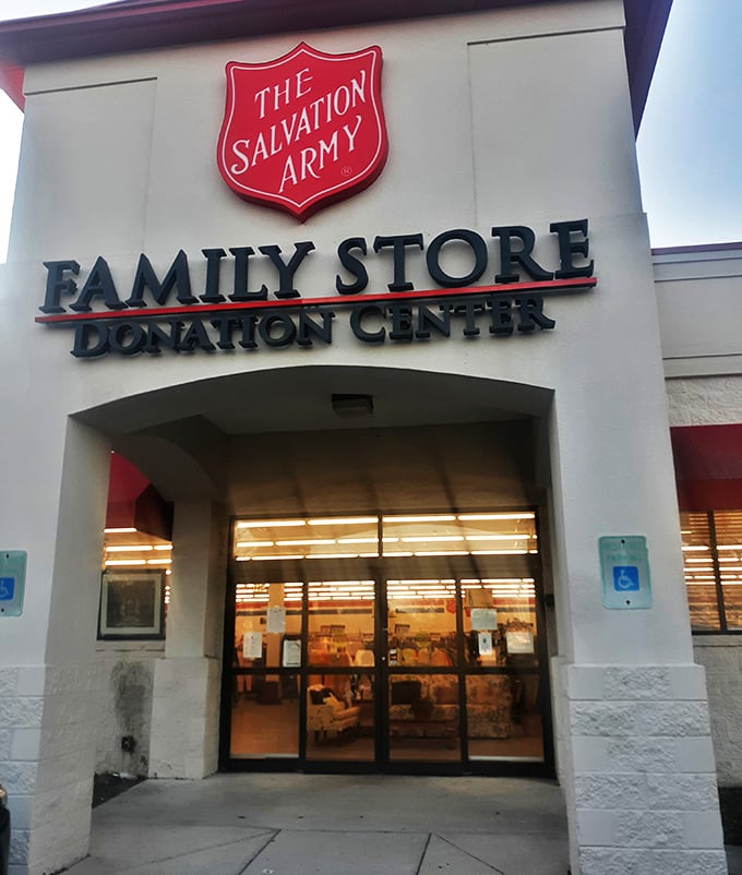 The Salvation Army's bright, organized interior makes treasure hunting feel less like work, more like play.