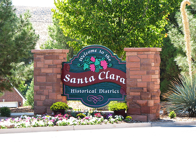 Santa Clara's welcome sign promises history, and the town delivers with its beautifully preserved pioneer charm.