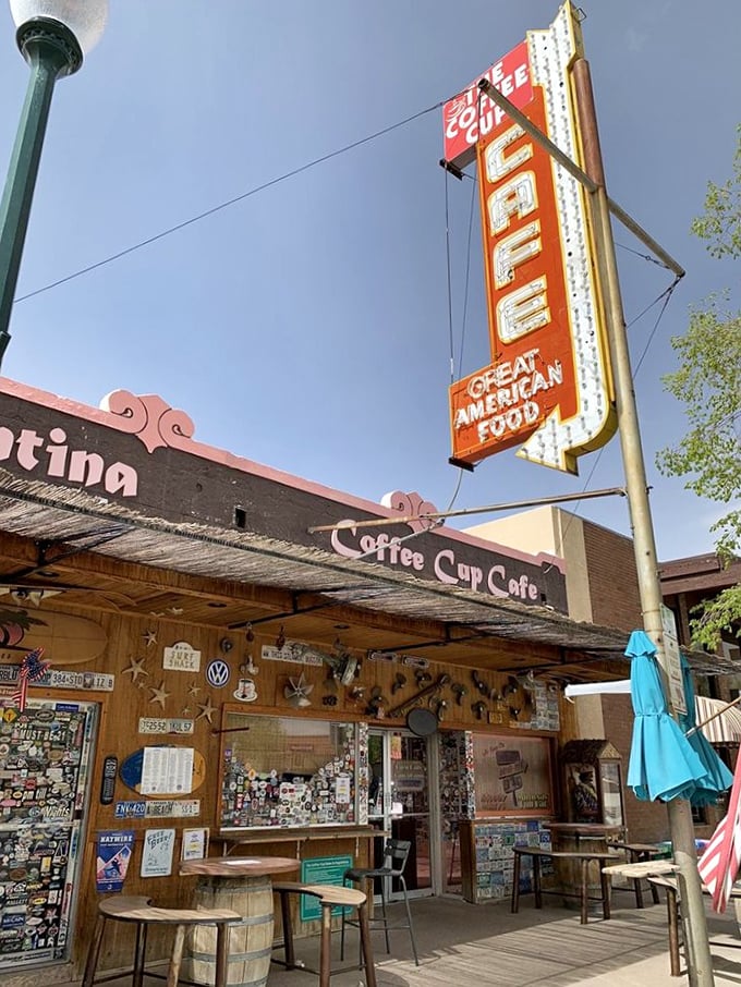The Coffee Cup's vintage neon sign has guided hungry travelers to breakfast nirvana since before GPS was even a thing.