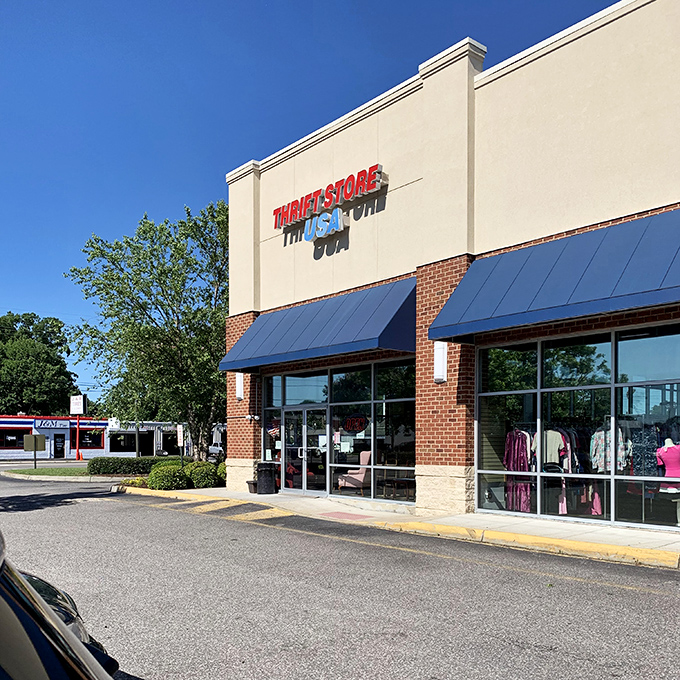 Thrift Store USA's clean, spacious layout makes treasure hunting a breeze. Indiana Jones would approve of this artifact collection!