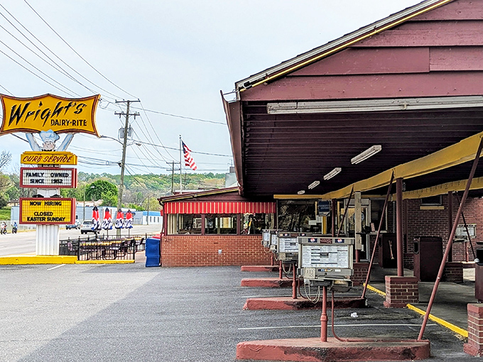 Wright's Dairy-Rite looks frozen in time&mdash;a 1950s dream where burgers are still flipped with care, not haste.