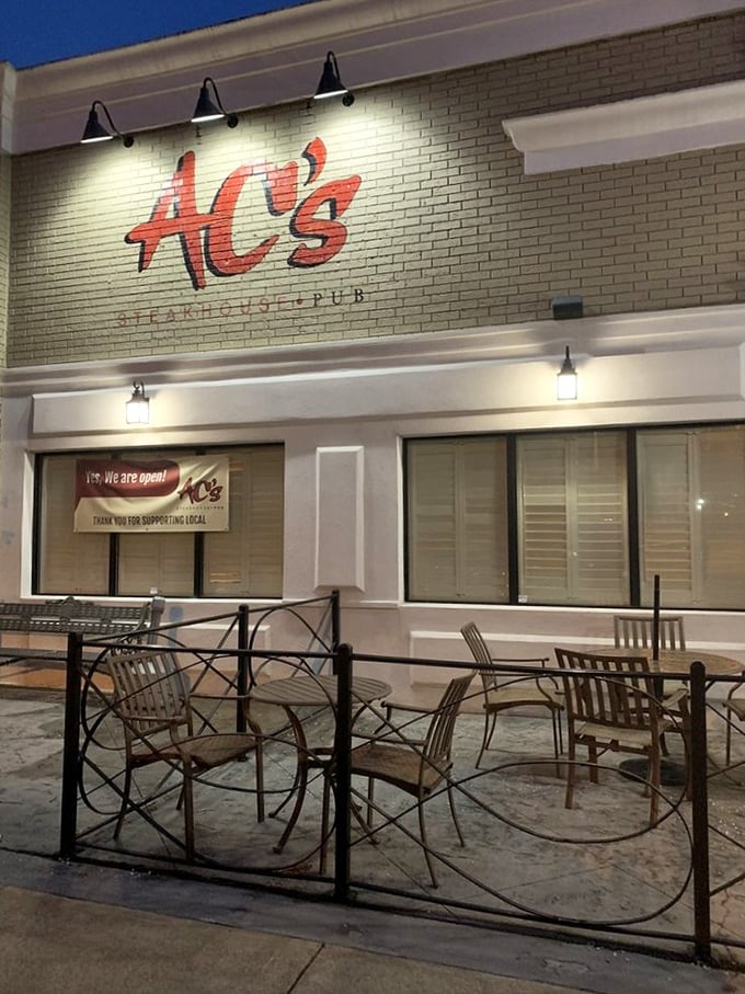 Sunshine or starlight, AC's outdoor seating area welcomes steak lovers for a meal worth remembering. 