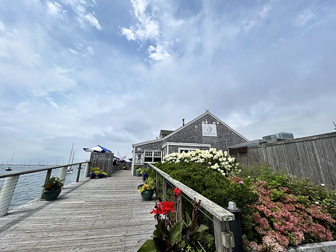 Dinner with a view that makes you wonder why you'd ever eat seafood anywhere else. The boats in the harbor are practically your dinner companions.