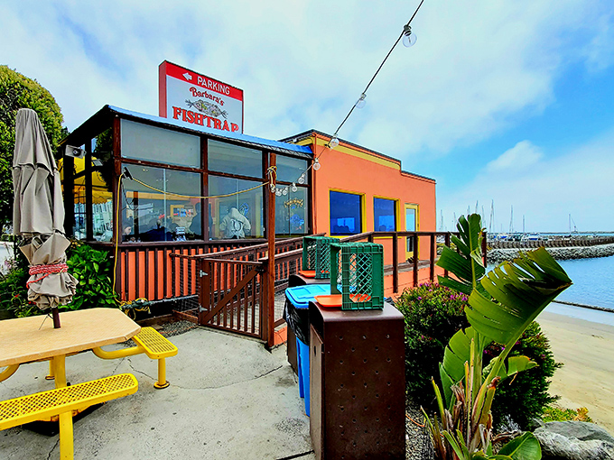 Perched at the edge of Half Moon Bay, this colorful little spot serves fish so fresh it practically jumps onto your plate.