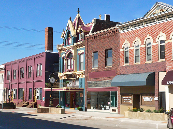 This stately brick building in Beatrice houses local businesses where shopkeepers still remember your name and prices remain reasonable.