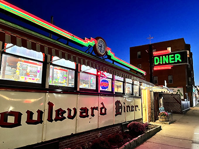 This classic Worcester Lunch Car hasn't changed its recipe for success: chrome exterior, cozy interior, and breakfast that could make a cardiologist weep.