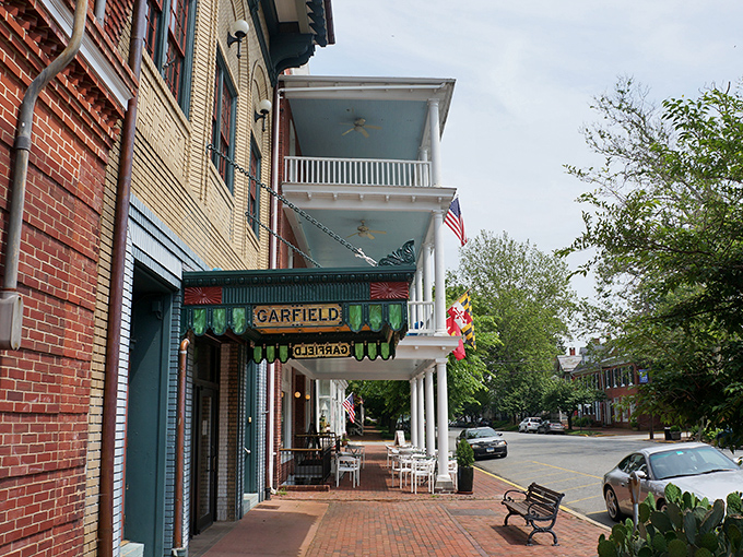 The kind of town where parking in front of someone's house means you might be invited in for coffee.