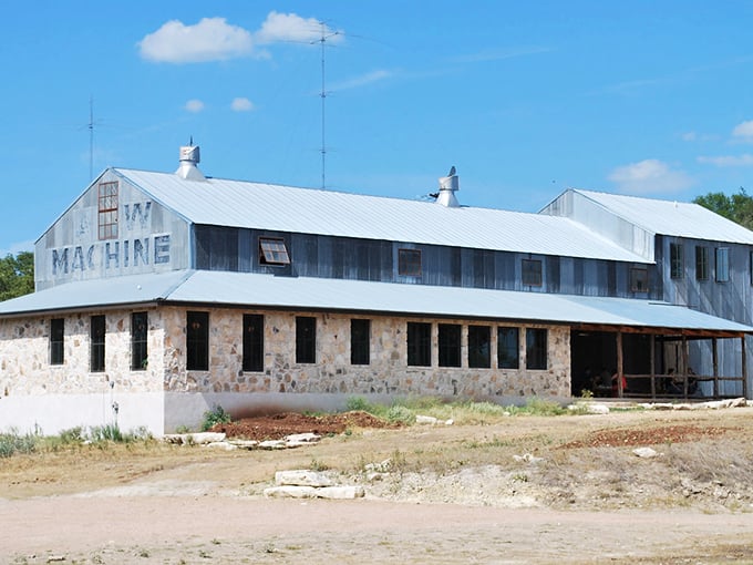 That old machine shop in Dripping Springs stands as a monument to a time when neighbors fixed each other's problems with tools and conversation.