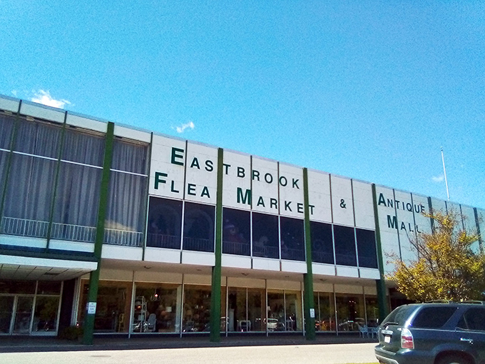 Retro shopping reimagined! Eastbrook's classic storefront hides a labyrinth of vendor booths where the thrill of discovery never ends.