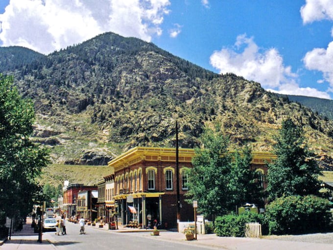 Georgetown: Mountain peaks tower over Georgetown, where you can stroll past historic brick buildings and enjoy the charming, high-country atmosphere today.