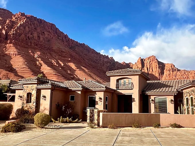 The sunset glow on Ivins' adobe homes creates magic hour every evening. Desert living never looked so inviting or felt so community-oriented.