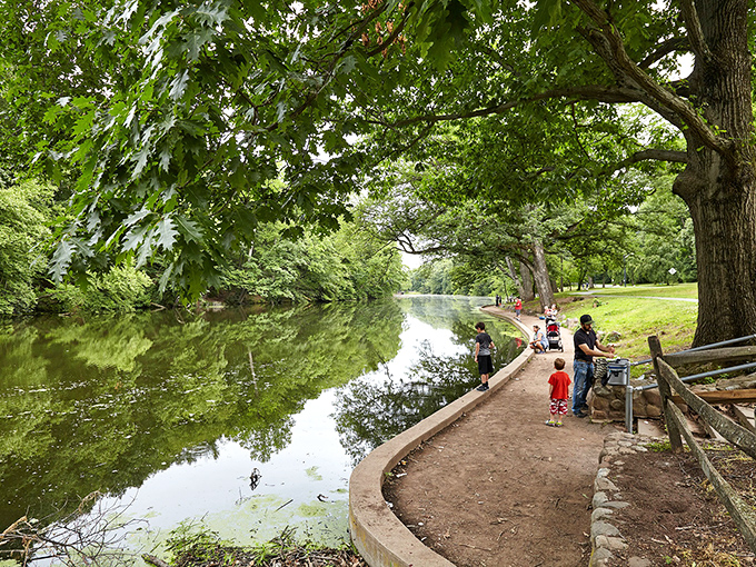 Nature's backyard playground in Mountainside &ndash; where fishing spots and walking paths come with your reasonable rent.
