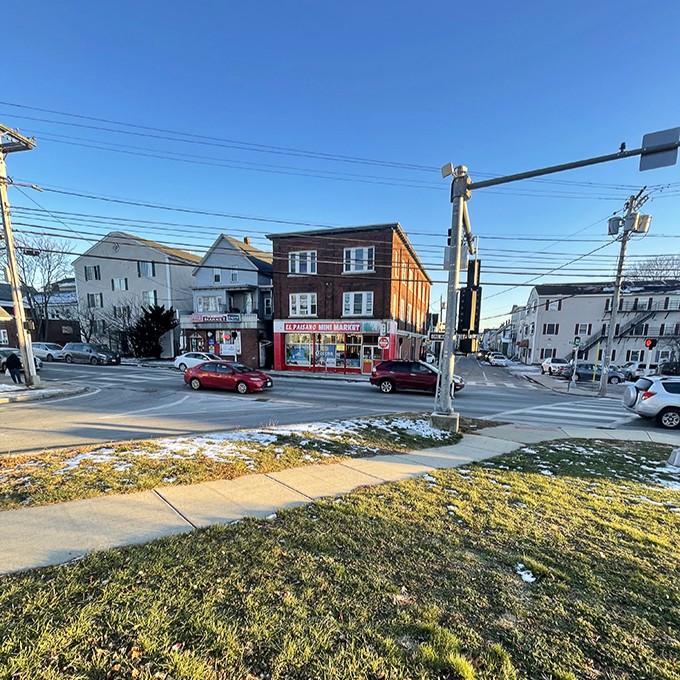 Sunset in downtown Nashua paints the historic buildings in golden light. The perfect time to stroll these streets before dinner.
