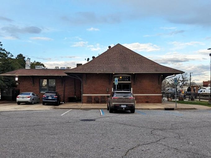 The platform to delicious dining! This former train station now welcomes hungry travelers to a different kind of journey.