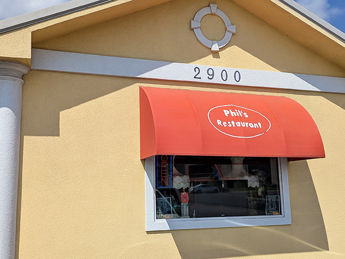 Phil's Family Restaurant: That red awning is like a welcome mat for your appetite. Nothing fancy, just honest-to-goodness good eating.