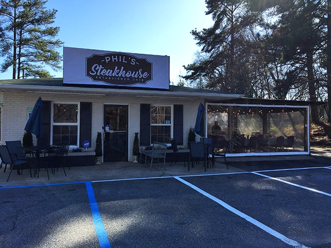 Small but mighty! Phil's Steakhouse has that "neighborhood legend" vibe where locals guard tables like family heirlooms.