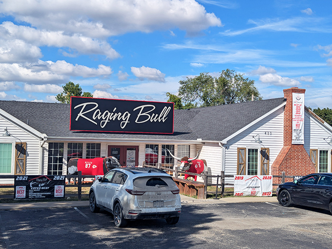 That country-style exterior isn't just for show&mdash;it's a promise of the no-nonsense, farm-fresh approach waiting inside.