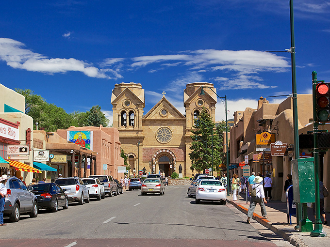 Tourists pay premium prices to visit, but locals know Santa Fe's secret: affordable neighborhoods hide just beyond the tourist spots.