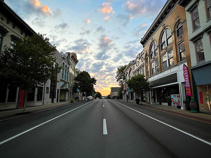 Downtown Shelbyville's rainbow of storefronts creates the kind of Main Street that Norman Rockwell would rush to paint.