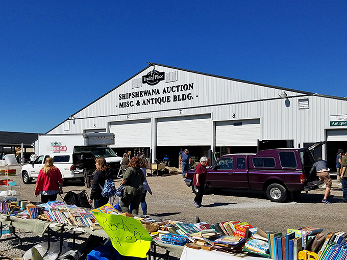 The heartland's ultimate treasure hunt! Shipshewana's orderly vendor rows hide chaotic collections of everything imaginable.
