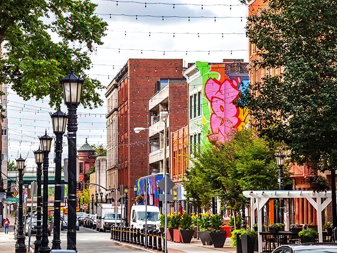 The grand facades of Springfield's commercial district remind us of an era when downtown was everyone's destination for shopping and socializing.